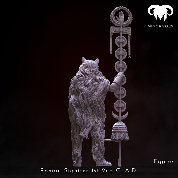 3D Printable Figure - Roman Signifer 1st-2nd C. A.D. Symbol of Power ...