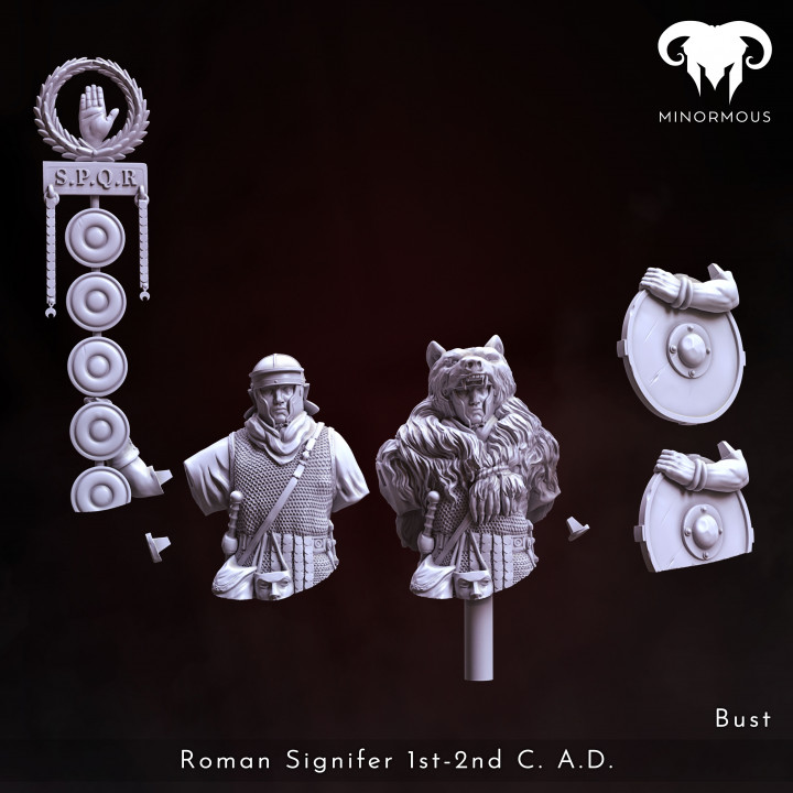 3D Printable Bundle - Roman Signifer 1st-2nd C. A.D. Symbol of Power ...