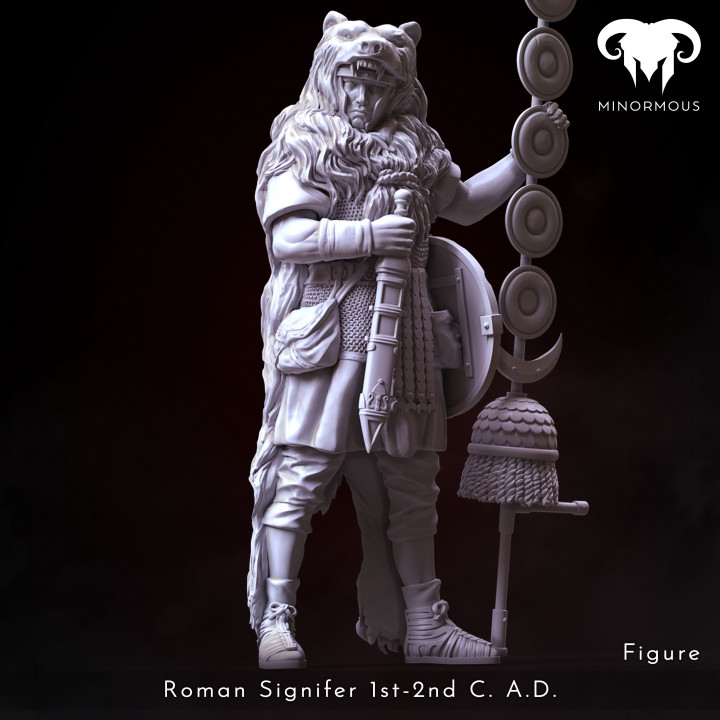 3D Printable Figure - Roman Signifer 1st-2nd C. A.D. Brave and Bold! by ...