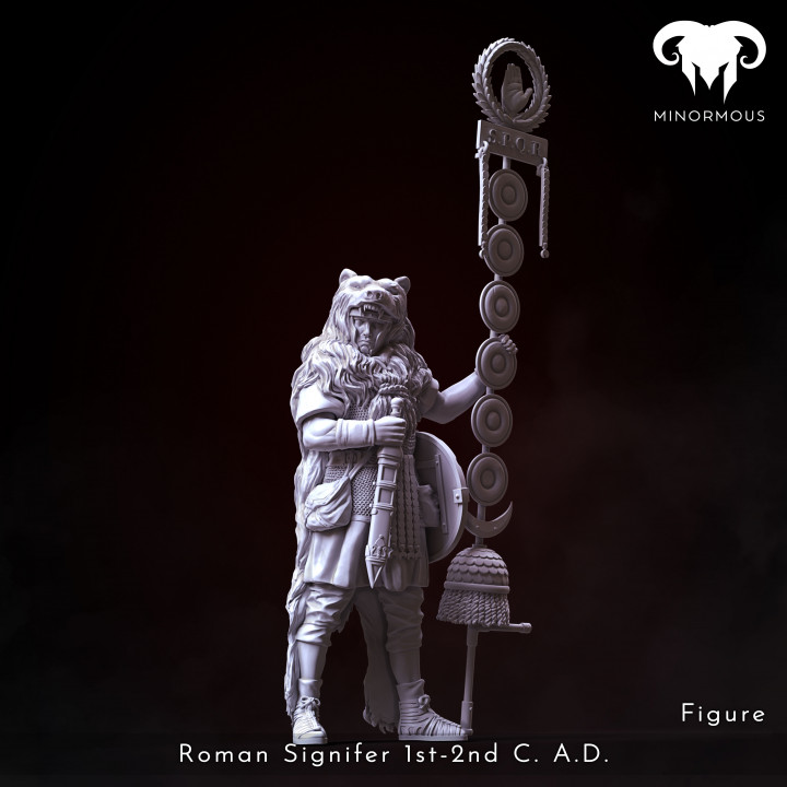 3D Printable Figure - Roman Signifer 1st-2nd C. A.D. Brave and Bold! by ...
