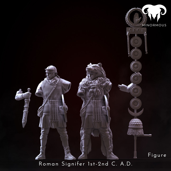 3D Printable Figure - Roman Signifer 1st-2nd C. A.D. Brave and Bold! by ...