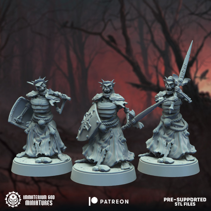 3D Printable Tomb guard by Immaterium God Miniatures