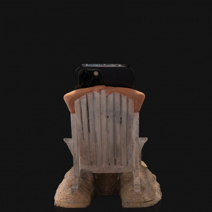 3D Printable At the Beach Phone Holder by Stlflix