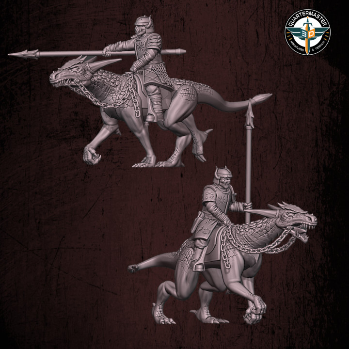 3D Printable Harbingers of Darkness Beast Rider Set by Quartermaster3D