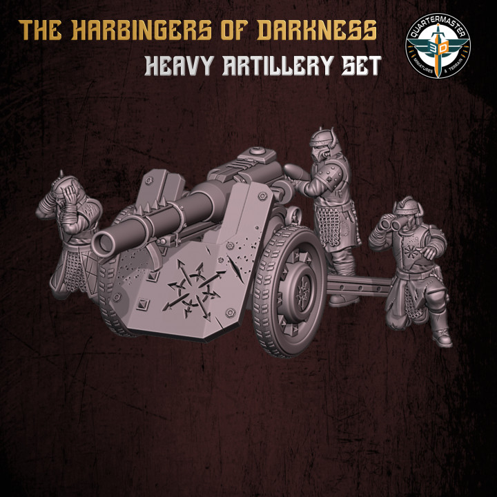 3D Printable Harbingers of Darkness Heavy Artillery Set by Quartermaster3D