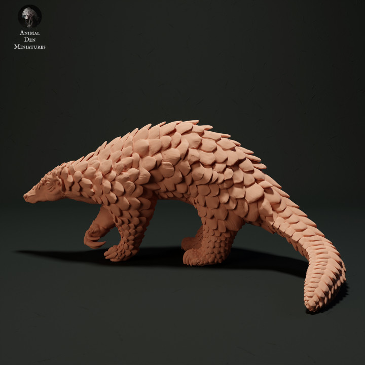 3D Printable Sunda Pangolin by Animal Den Miniatures
