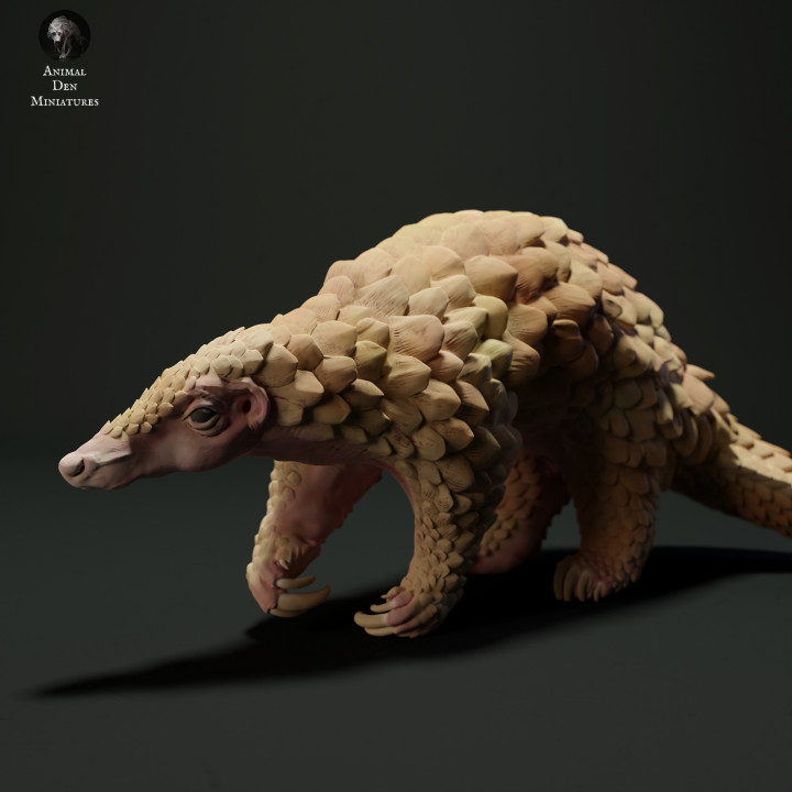 3D Printable Sunda Pangolin by Animal Den Miniatures
