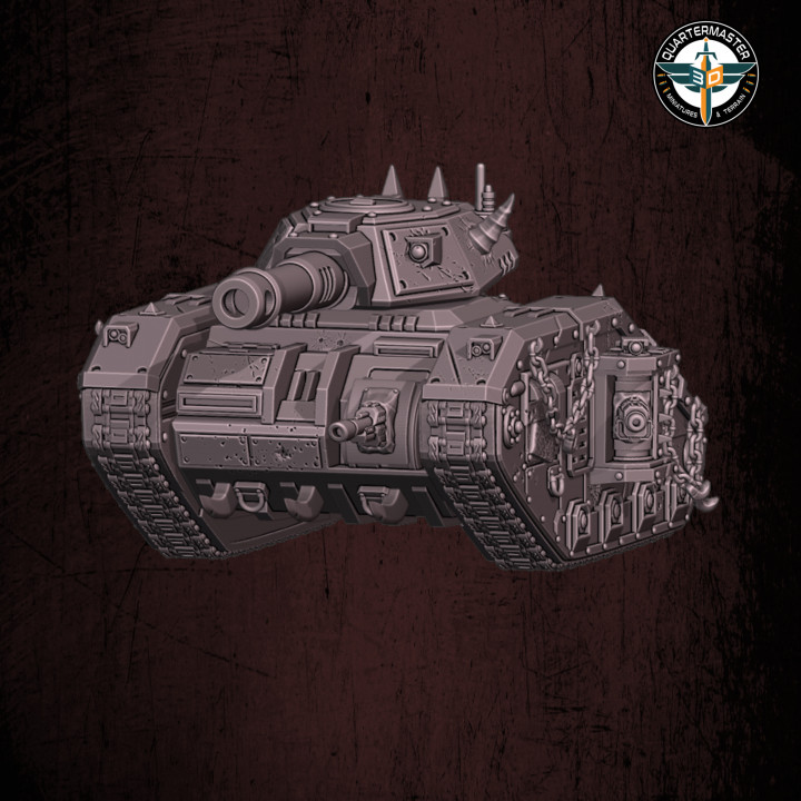 3D Printable Harbingers of Darkness Ogre MBT by Quartermaster3D