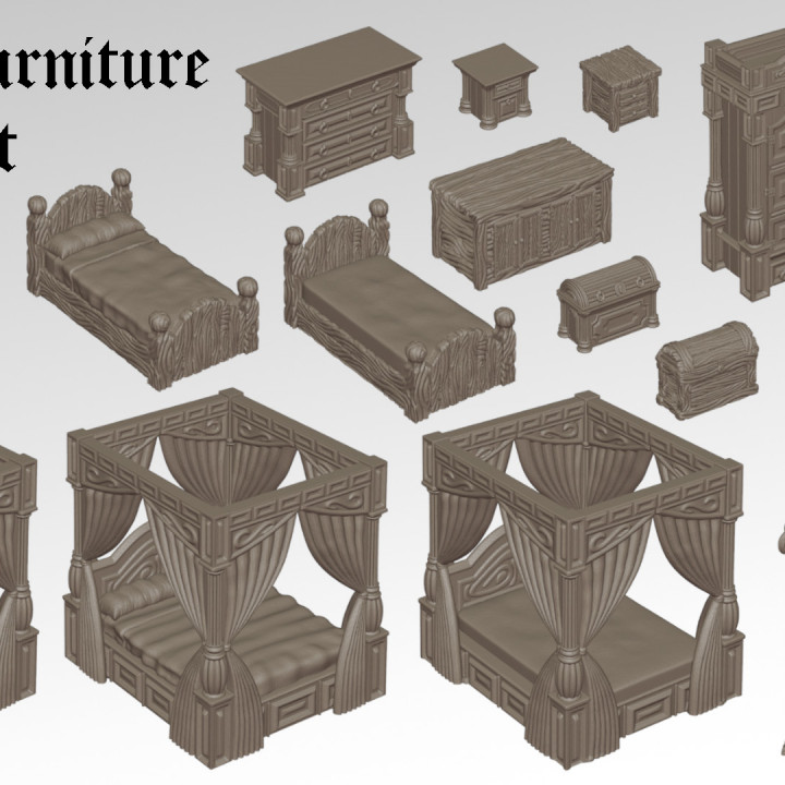 3D Printable Room Furniture by Dani Amengual