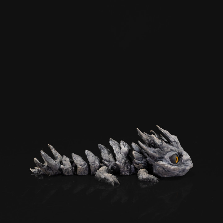 3D Printable Stone Baby Dragon by Stlflix