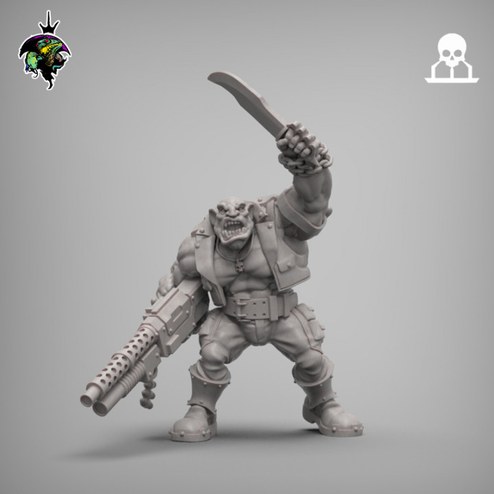 3D Printable Space Ogres by Reptilian Overlords