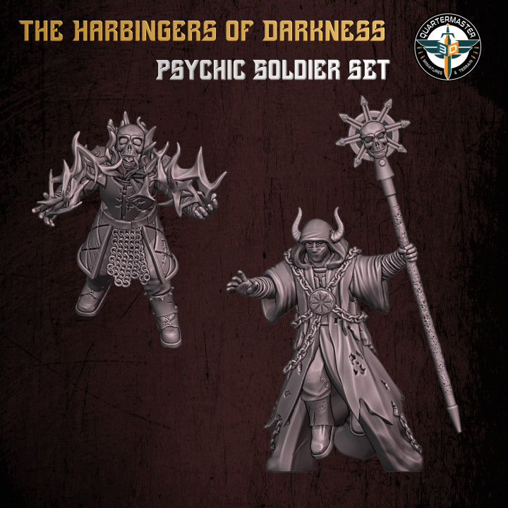3D Printable Harbingers of Darkness Psychic Soldiers by Quartermaster3D