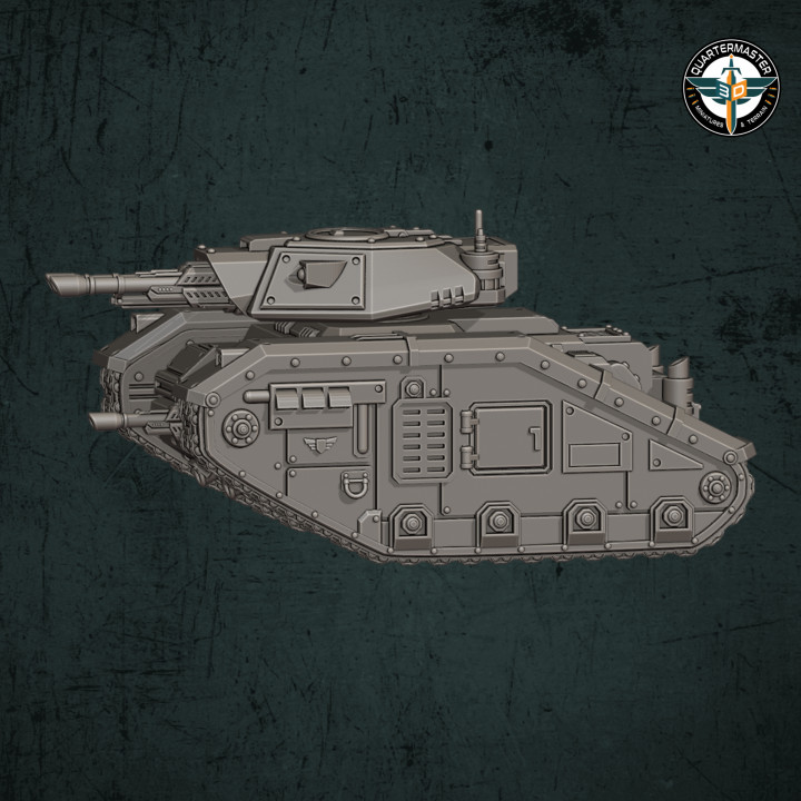 3D Printable Trench Devil Ogre Main Battle Tank by Quartermaster3D