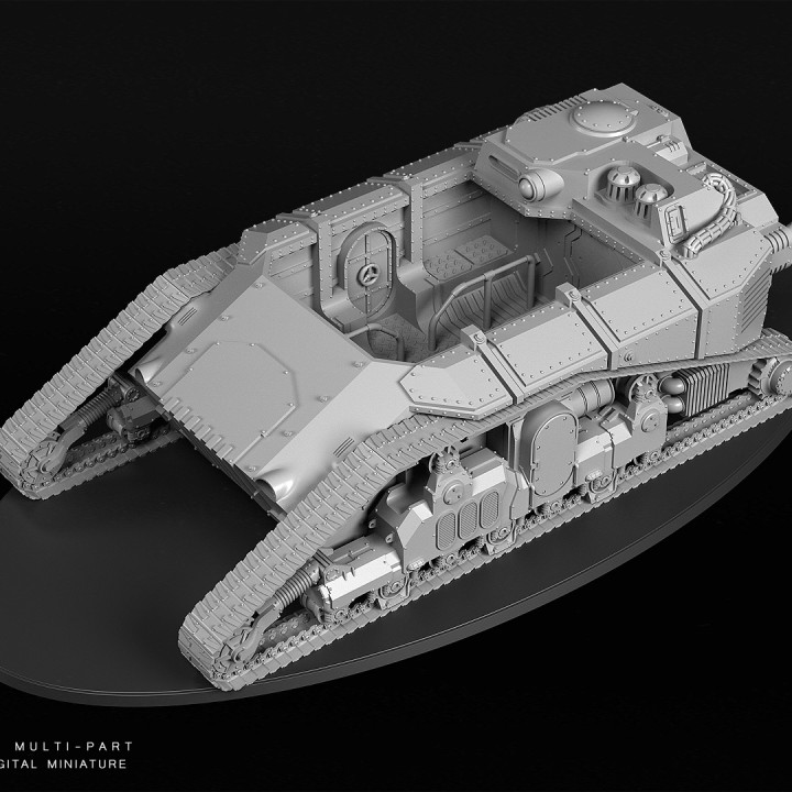 3D Printable Skjalos Guard - Ulkarï Super-Heavy Carrier by Solwyte Studio