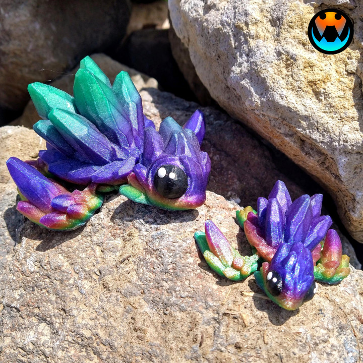3D Printable Gemstone Turtle by Cinderwing3D