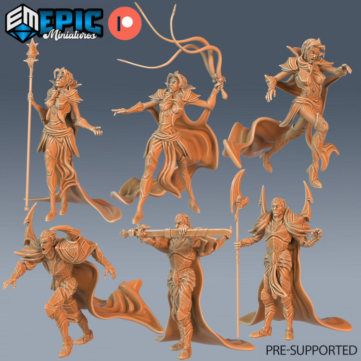 3D Printable Vampire Mistress & Warrior Set / Blood Drinker / Undead ...