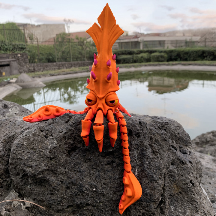3D Printable Giant Squid by TwistyPrints