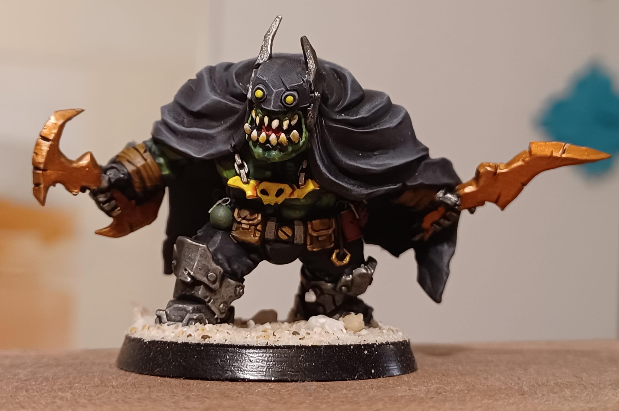 3D Printable Orc Boss Bruise Pain by Puppetswar Miniatures