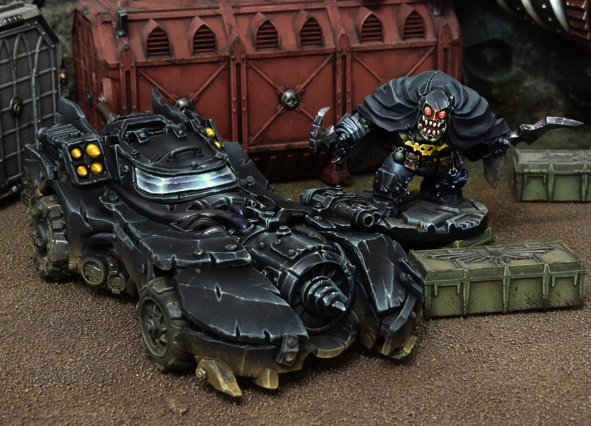 3D Printable Orc Jetmobile by Puppetswar Miniatures