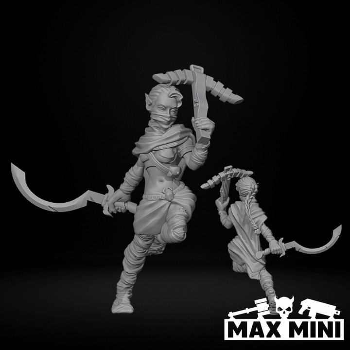 3D Printable Desert Elf Shadows by Max Mini