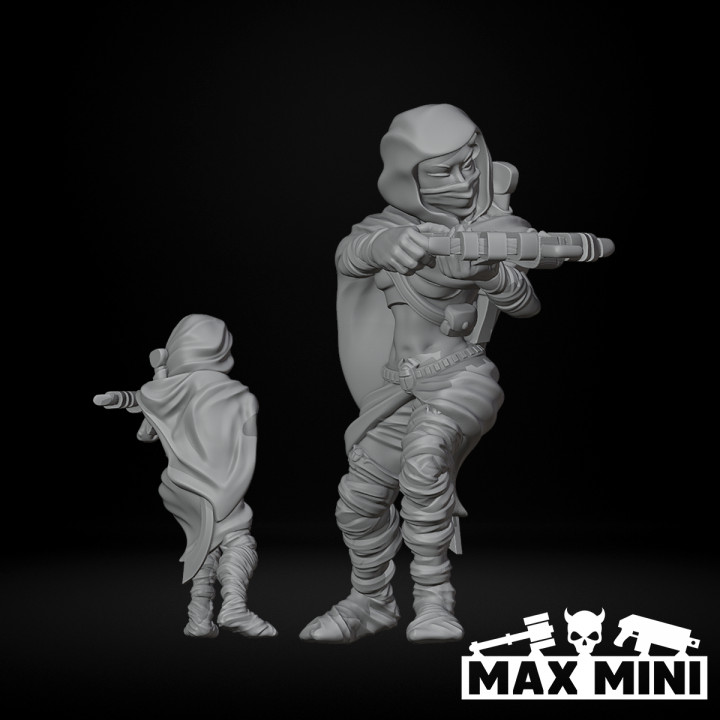 3D Printable Desert Elf Shadows by Max Mini