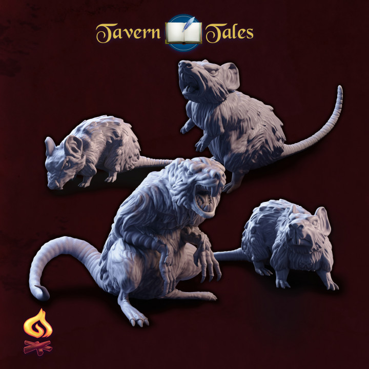 3D Printable Rats by Safehold