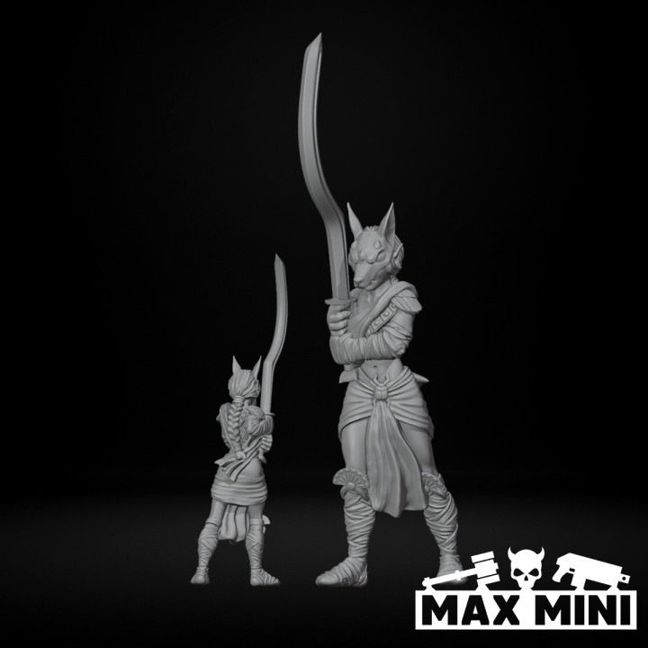 3D Printable Desert Elf Slayers by Max Mini