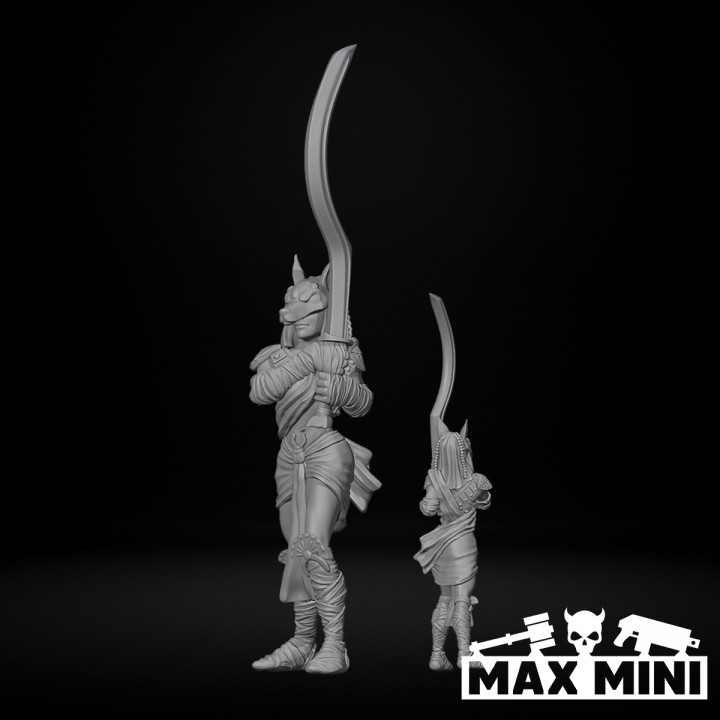 3D Printable Desert Elf Slayers by Max Mini