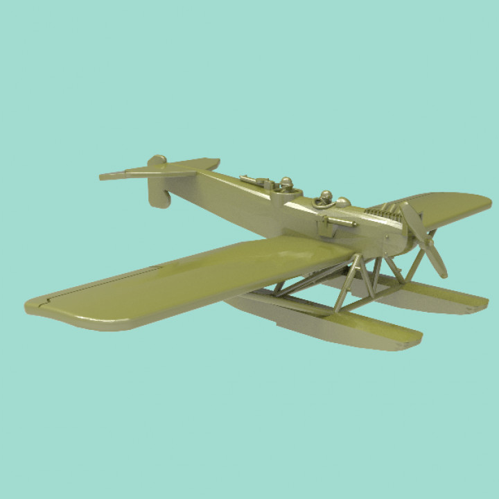 3D Printable SEAPLANE Hansa-Brandenburg W.29 (WW1, Germany) by Wargame3d