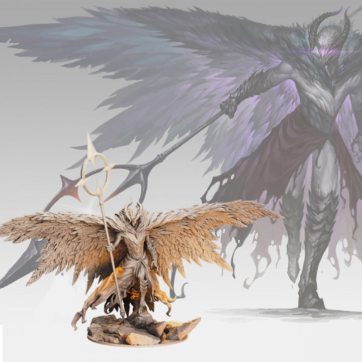 3D Printable Azrael - From Heaven (32 & 75 mm scale) by Draco Forge