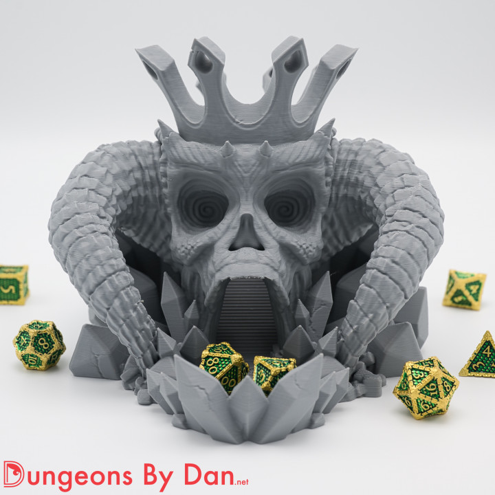 3D Print of Demon's Spirit Dice Tower by Dungeons By Dan