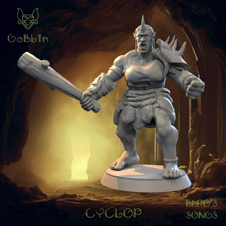3D Printable Cyclop 2 -Bard's Songs by Goblin Art Studios