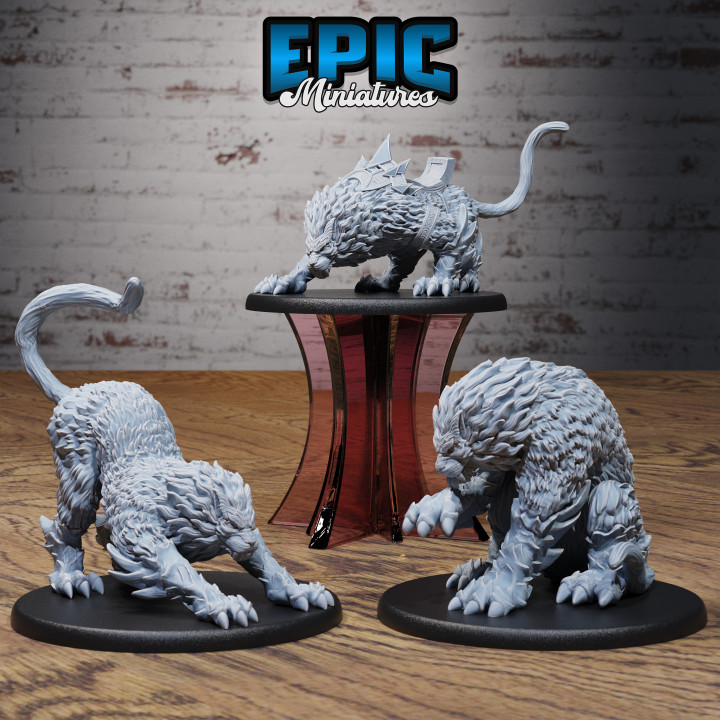 3D Printable Draconic Tiger Set / Predator Lion / Dragonborn Beast ...