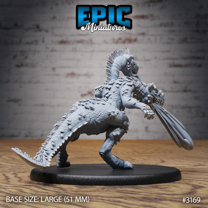 3D Printable Two Headed Dragon Adventurer Set / Dragonborn Beast ...