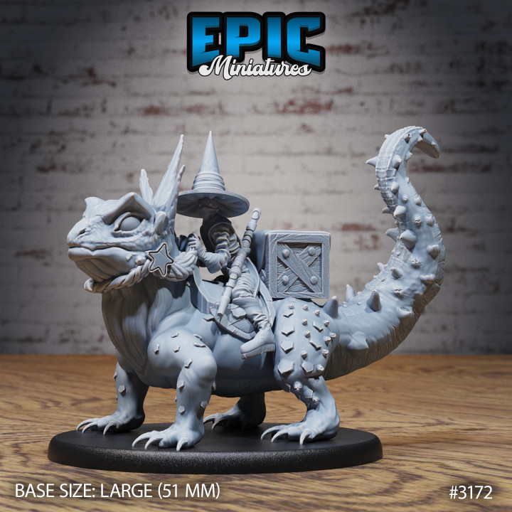 3D Printable Hunters Guild Lizard Tamer Riding Set / Dragonborn Beast ...
