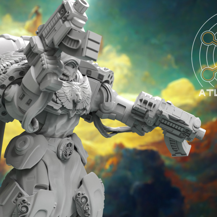 3D Printable Angelic Seraphim by Atlan Forge