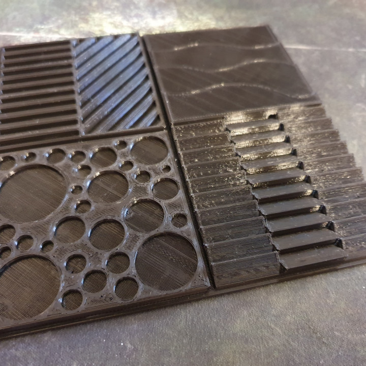 3D Printable Texture Palette by Gobboleone
