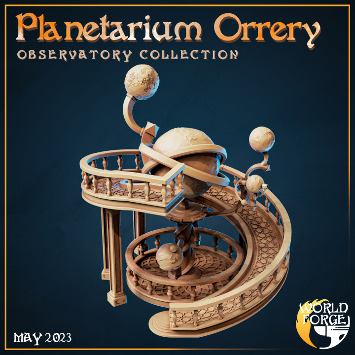 3D Printable Planetarium Orrery Kit by World Forge Miniatures
