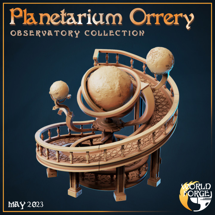 3D Printable Planetarium Orrery Kit by World Forge Miniatures