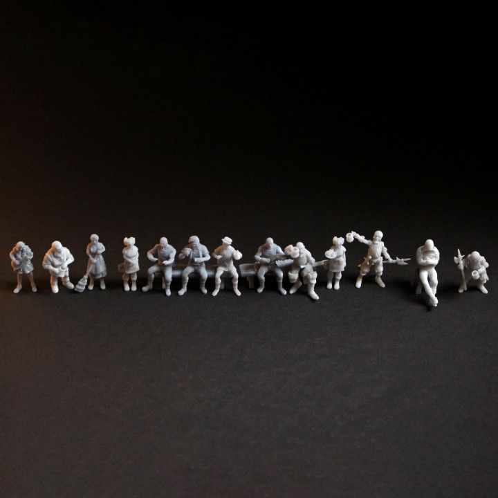 3D Printable Tavern/ Inn Character Set by Safehold