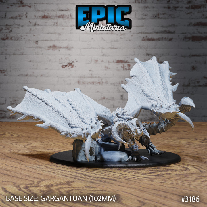 3D Printable Calamity Dragon Set / Legendary Drake / Winged Mountain ...