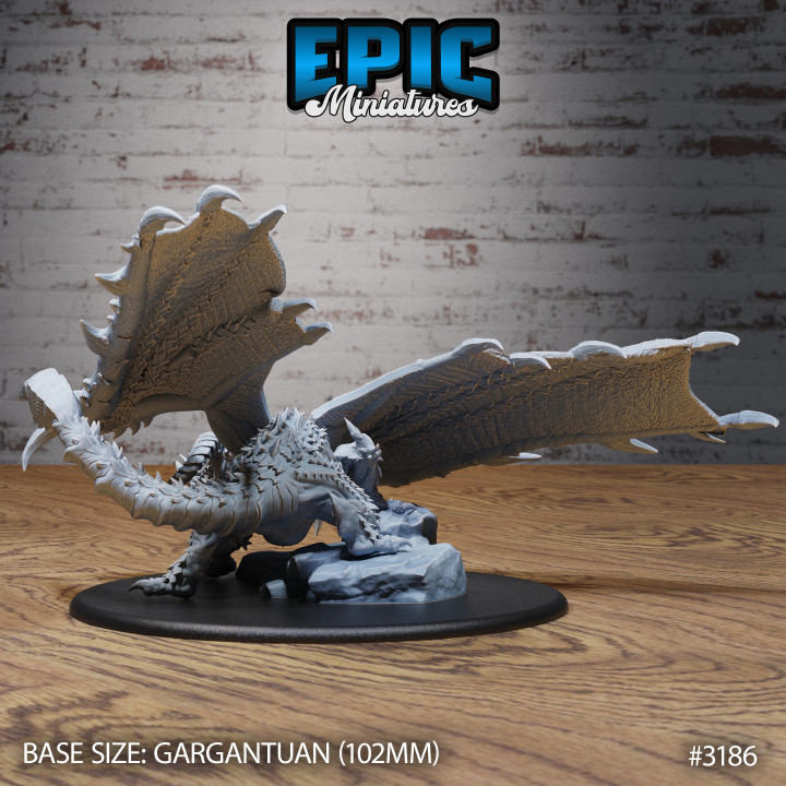 3D Printable Calamity Dragon Set / Legendary Drake / Winged Mountain ...