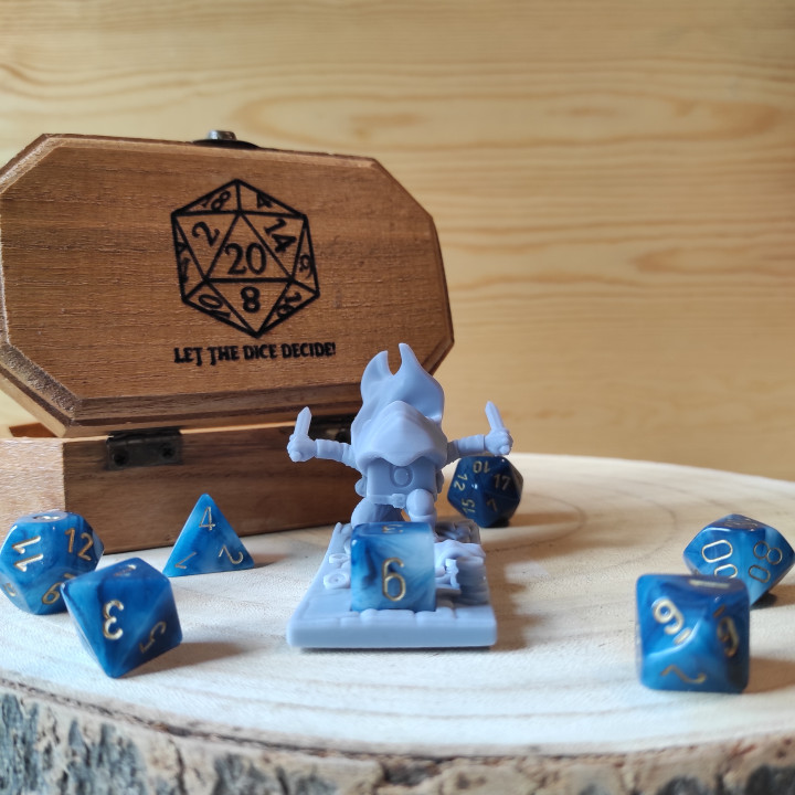 3D Printable Dice Keepers - D6 Rogue miniature & polyhedral dice stand ...