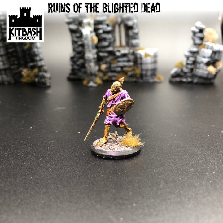 3D Printable Ruins of the Blighted Dead - Miniatures by kitbash kingdom