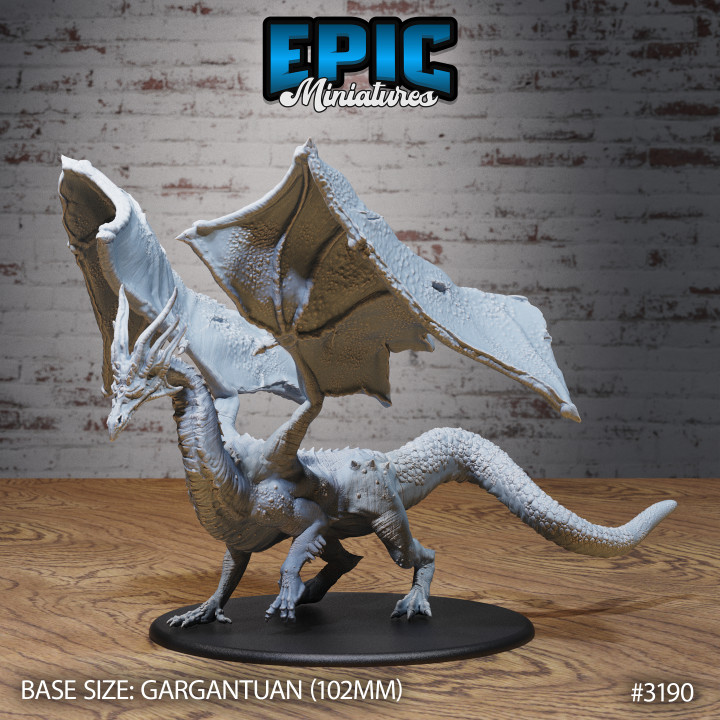 3D Printable Shadow Dragon Set / Legendary Drake / Winged Mountain ...