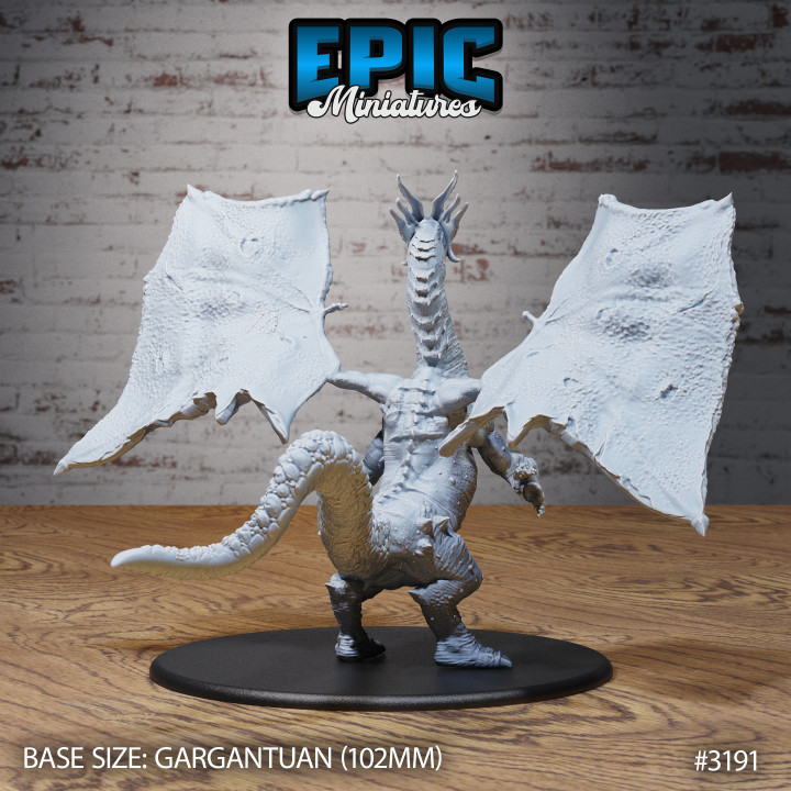3D Printable Shadow Dragon Set / Legendary Drake / Winged Mountain ...