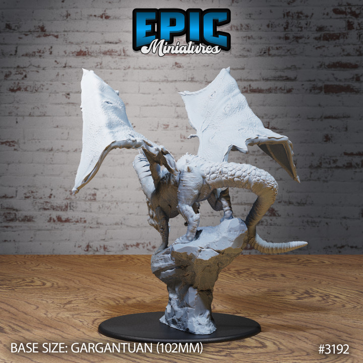 3D Printable Shadow Dragon Set / Legendary Drake / Winged Mountain ...