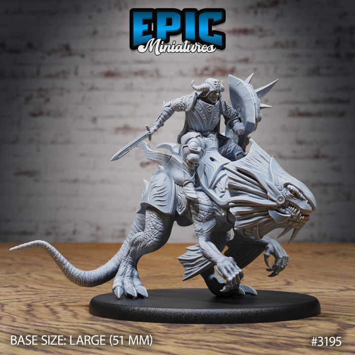 3D Printable Hunters Guild Drake Knight Riding / Dragon Hunter / Beast ...