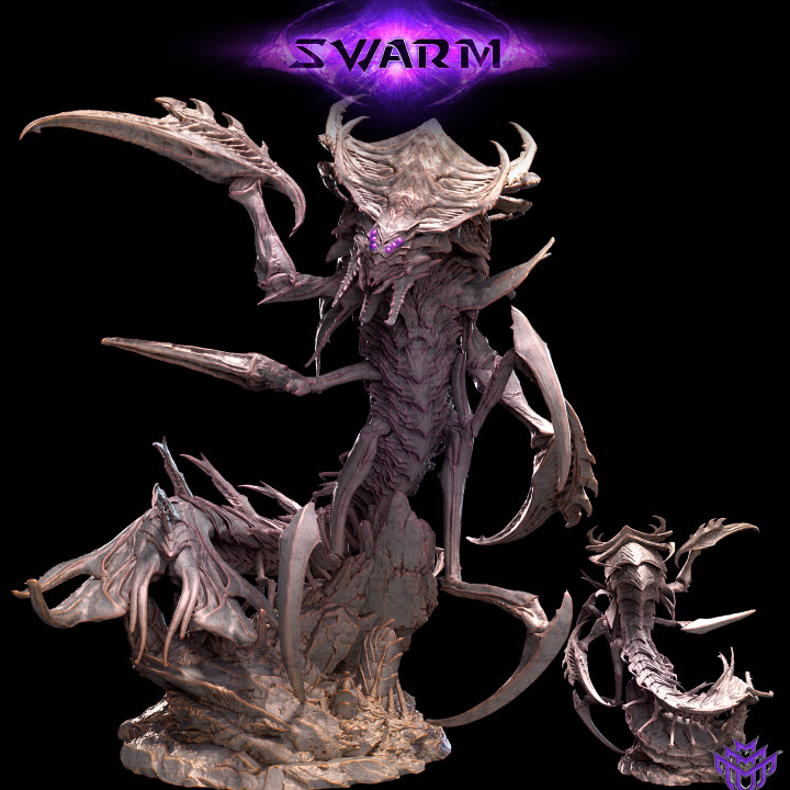 3D Printable Swarm (MiniMonsterMayhem Release) by Mini Monster Mayhem