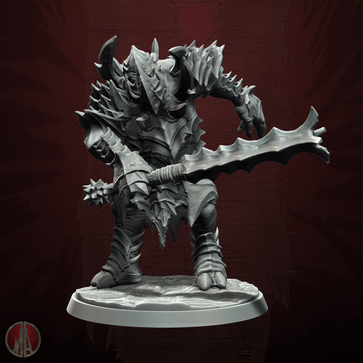 3D Printable Vuzashi - Troll - Orc Horde by Monolith Arts